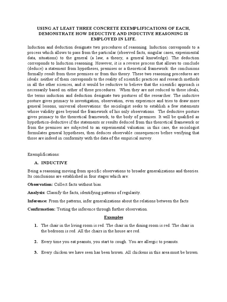 Critical Thinking Assignment | PDF | Inductive Reasoning | Deductive Reasoning