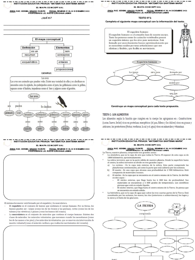 Ficha para Imprimir - Mapa Conceptual | PDF