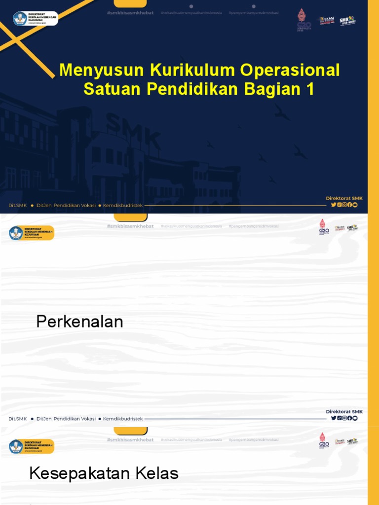 B4 Penyusunan Kurikulum Operasional Satuan Pendidikan Bagian 1 Ok | PDF