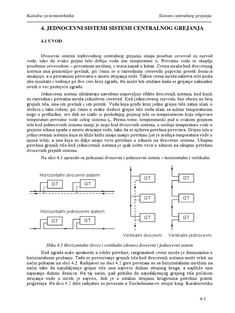 SCG 4 Jednocevno Grejanje | PDF