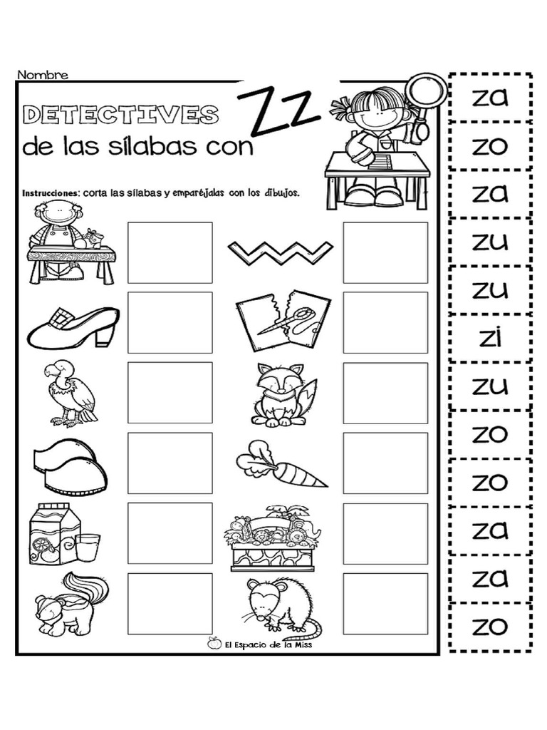 Detective de Silabas en Word ME FALTAN | PDF