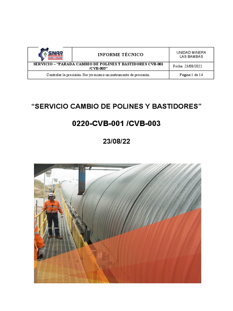 Cambio de Polines y Bastidores | PDF | Minería | Minerales
