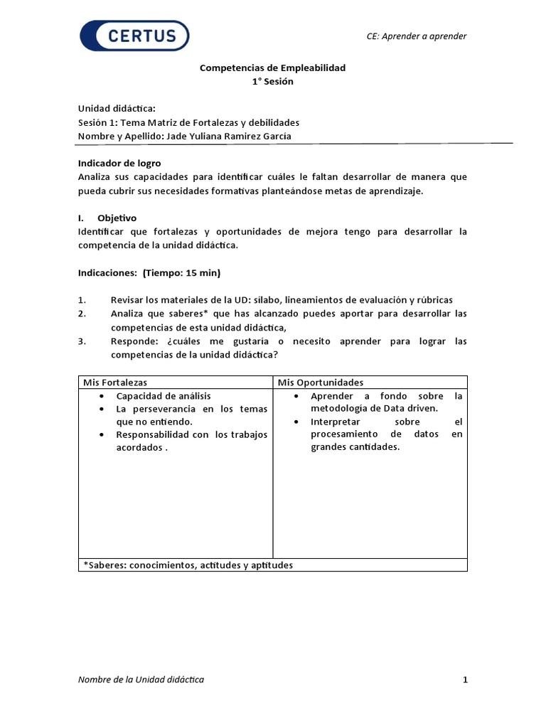 Semana 1 - Ficha UCE | PDF