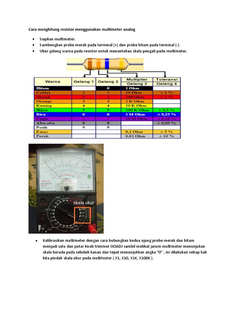 Cara Menghitung Resistor | PDF