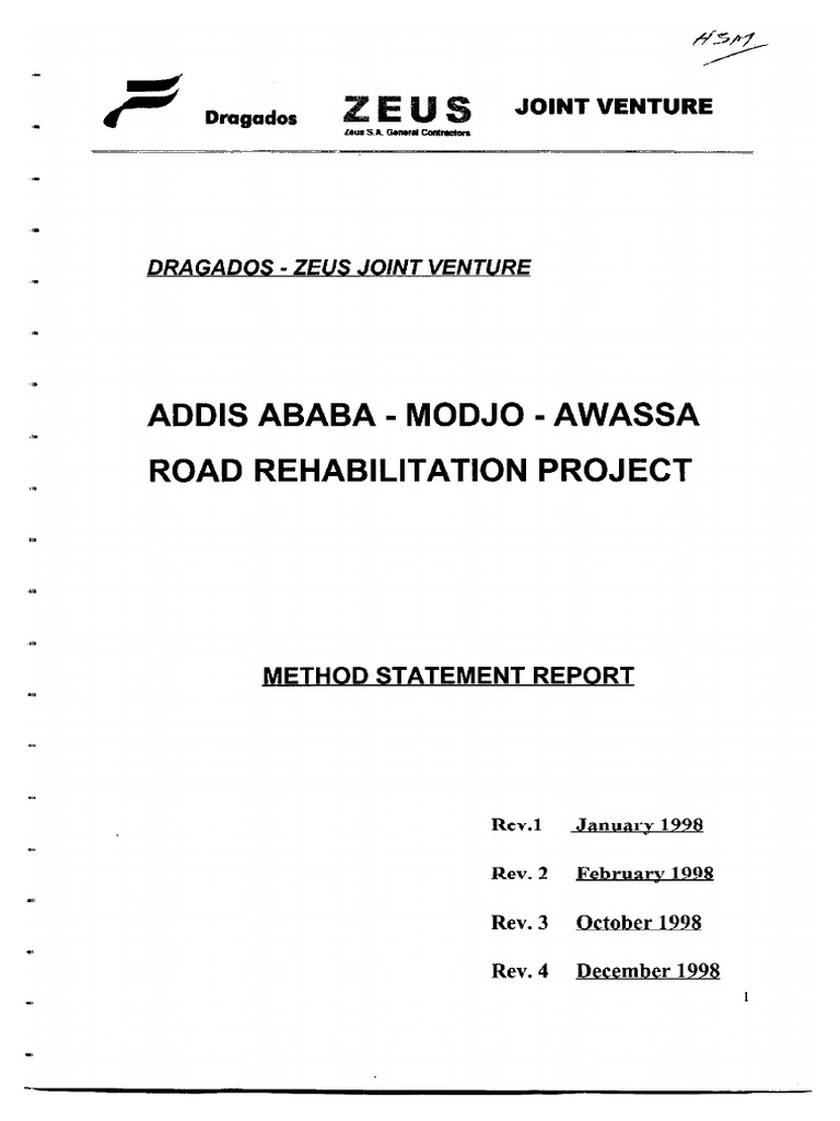 Method Statement Example | PDF