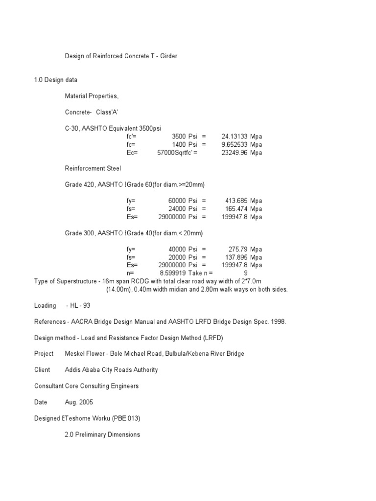 16m TG Values Only | PDF | Beam (Structure) | Bending