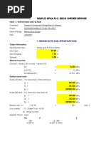 Camber and Deflection Calculation | PDF | Beam (Structure) | Bridge