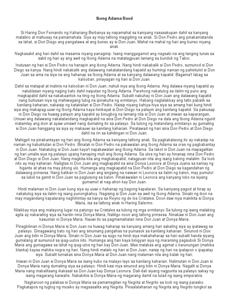 Ibong Adarna | PDF