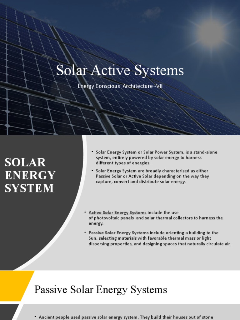Active Solar Heating Systems Explained | PDF | Solar Energy | Water Heating