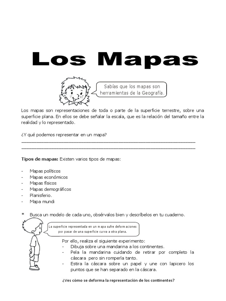 Los Mapas para Quinto de Primaria | PDF | Ciencias de la Tierra | Science