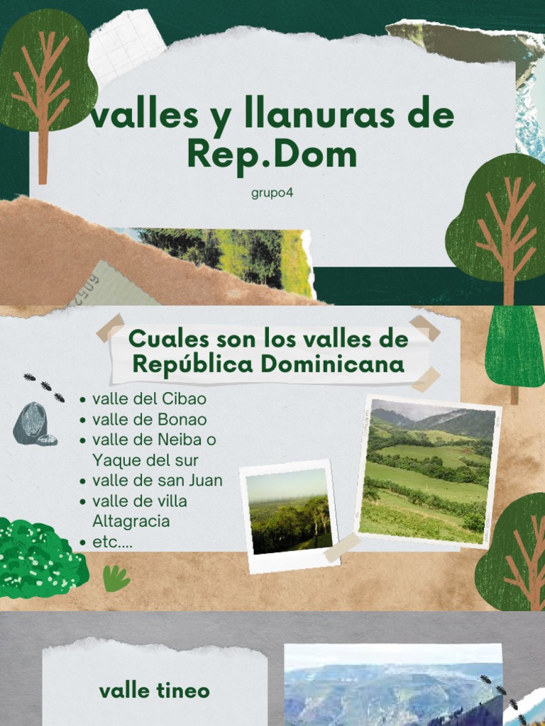 Cuales Son Los Valles de República Dominicana (1) | PDF | República ...