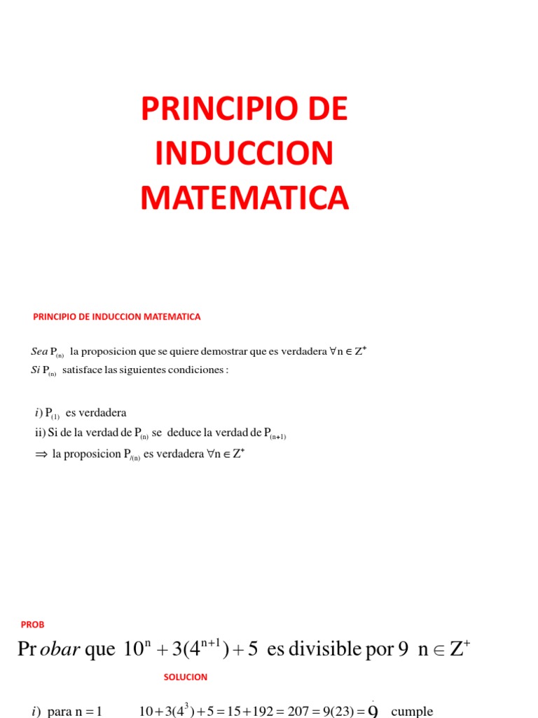 Induccion Matematica - 220930 - 110250 | PDF | Análisis matemático | Matemáticas