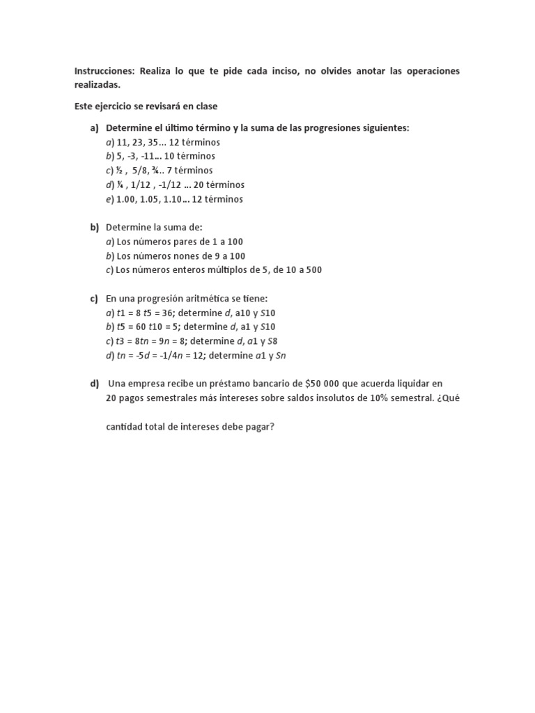 Ejercicios Aritmeticos | PDF