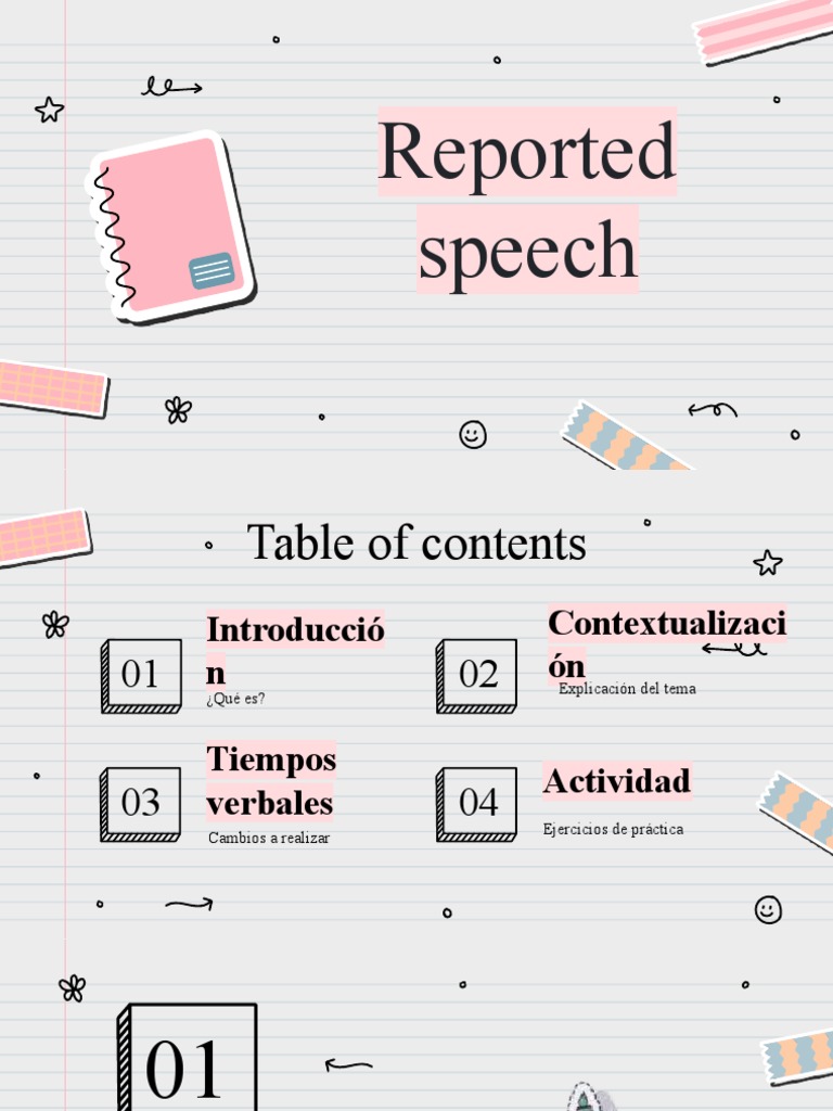 Reported Speech | PDF | Verbo | Morfología