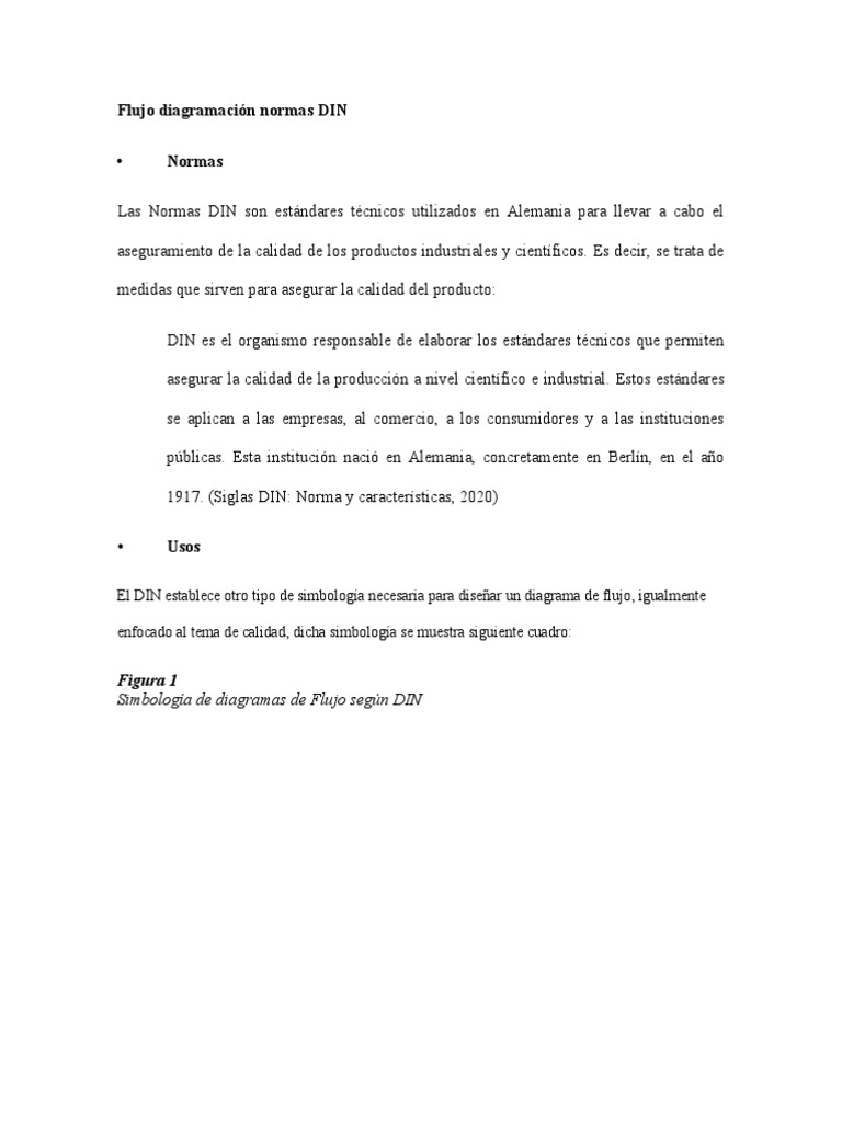 Flujo Diagramación Normas DIN | PDF