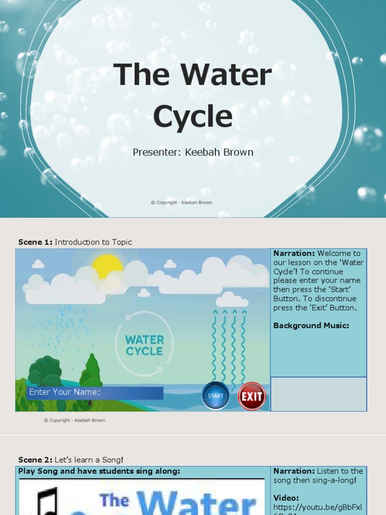Edid6508 - Storyboard The Water Cycle | PDF | Water Cycle | Water
