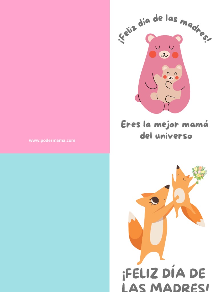 Tarjetas Del Día De Las Madres Pdf