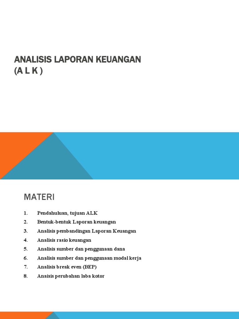 Analisa Lap Keuangan | PDF | Pengelolaan Keuangan & Uang