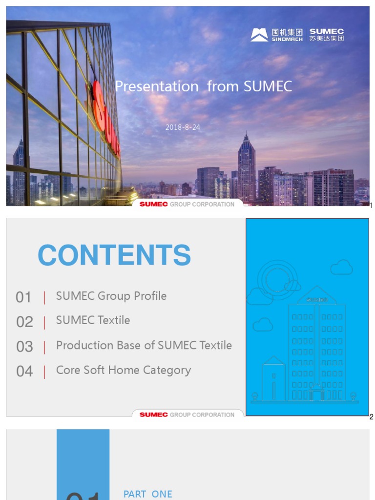 Sumec Textile Presentation | PDF | Mattress | Textiles