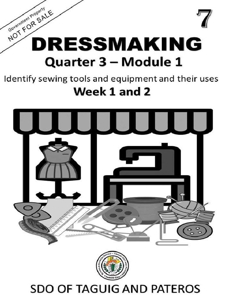 Dressmaking 7 Week 1 and 2 | Download Free PDF | Sewing Machine | Sewing