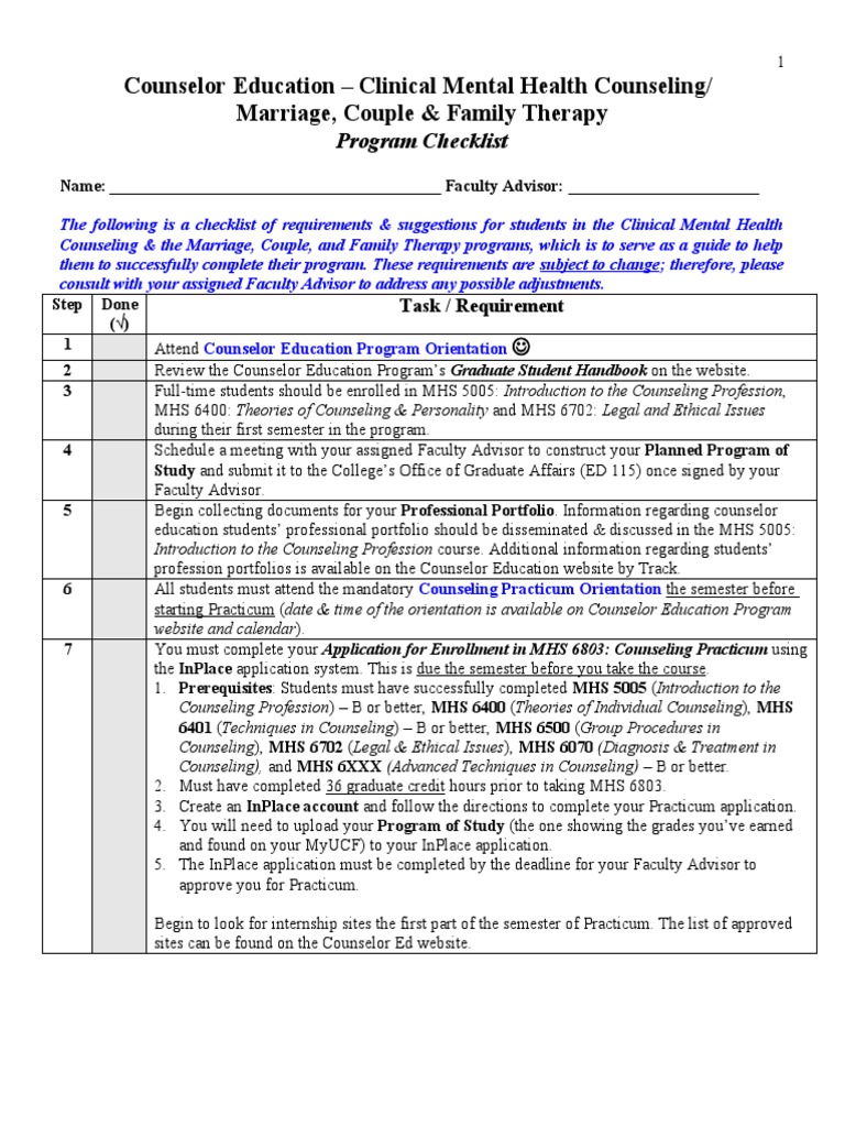 Program Checklist: A Comprehensive Guide to Successfully Completing the ...