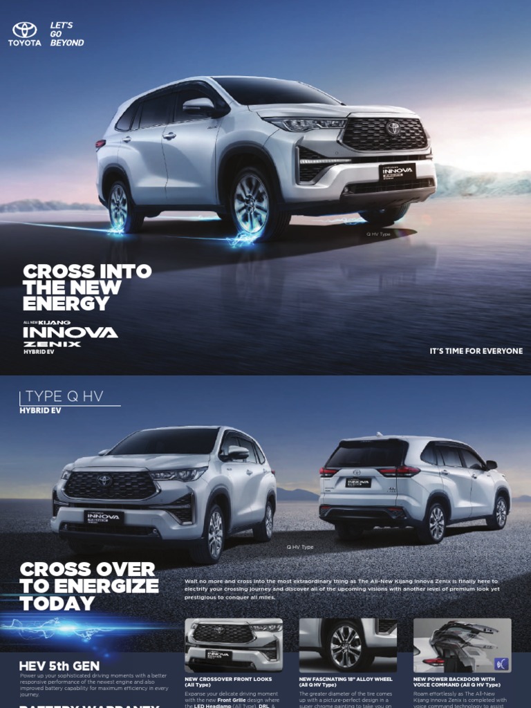 Catalog All New Kijang Innova Zenix Hybrid Ev | PDF | Wheeled Vehicles ...