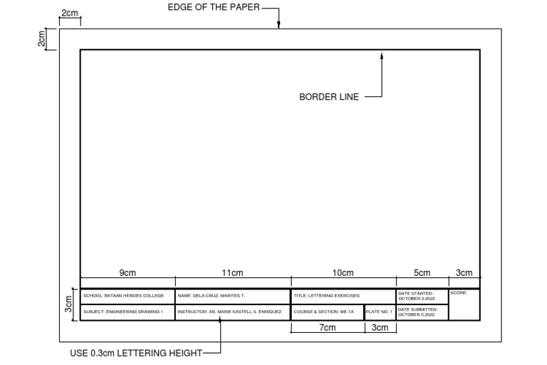 A3-Borderline & Titleblock | PDF