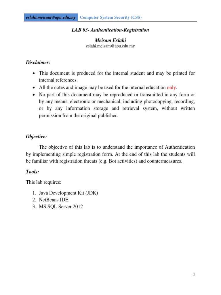 03 - Authentication-Registration | PDF | Databases | Microsoft Sql Server