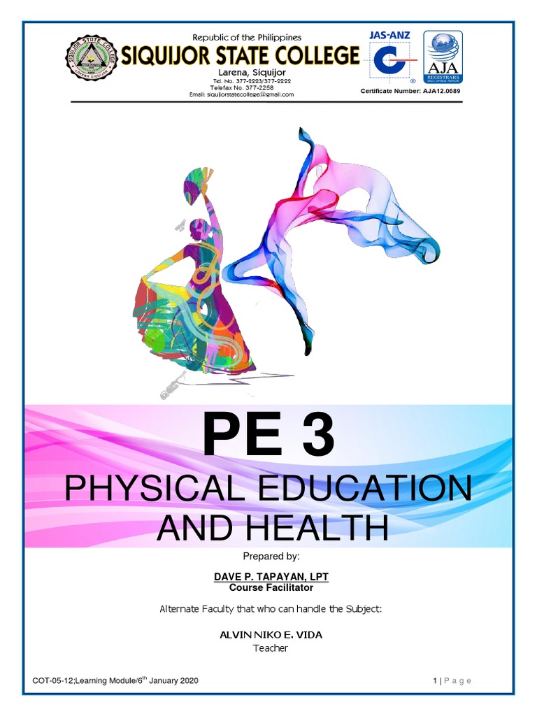 PE 3 Lesson 2 | PDF | Perception | Learning