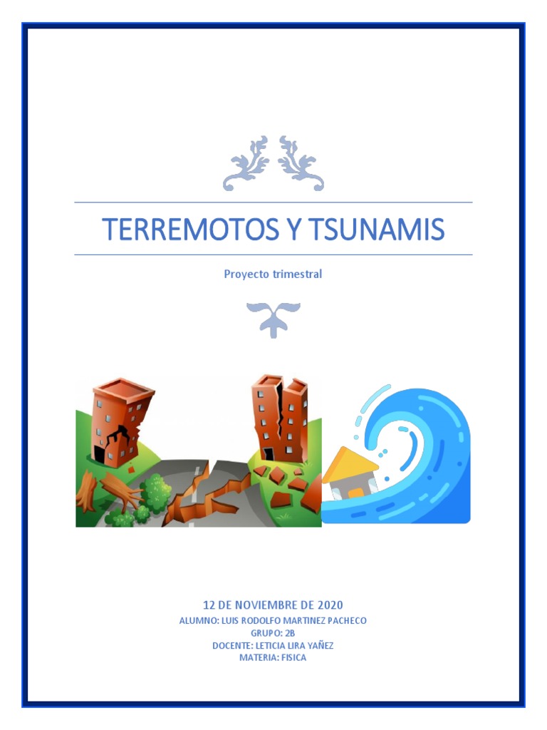 Terremotos y Tsunamis: Guía para Niños | PDF | Tsunami | Temblores
