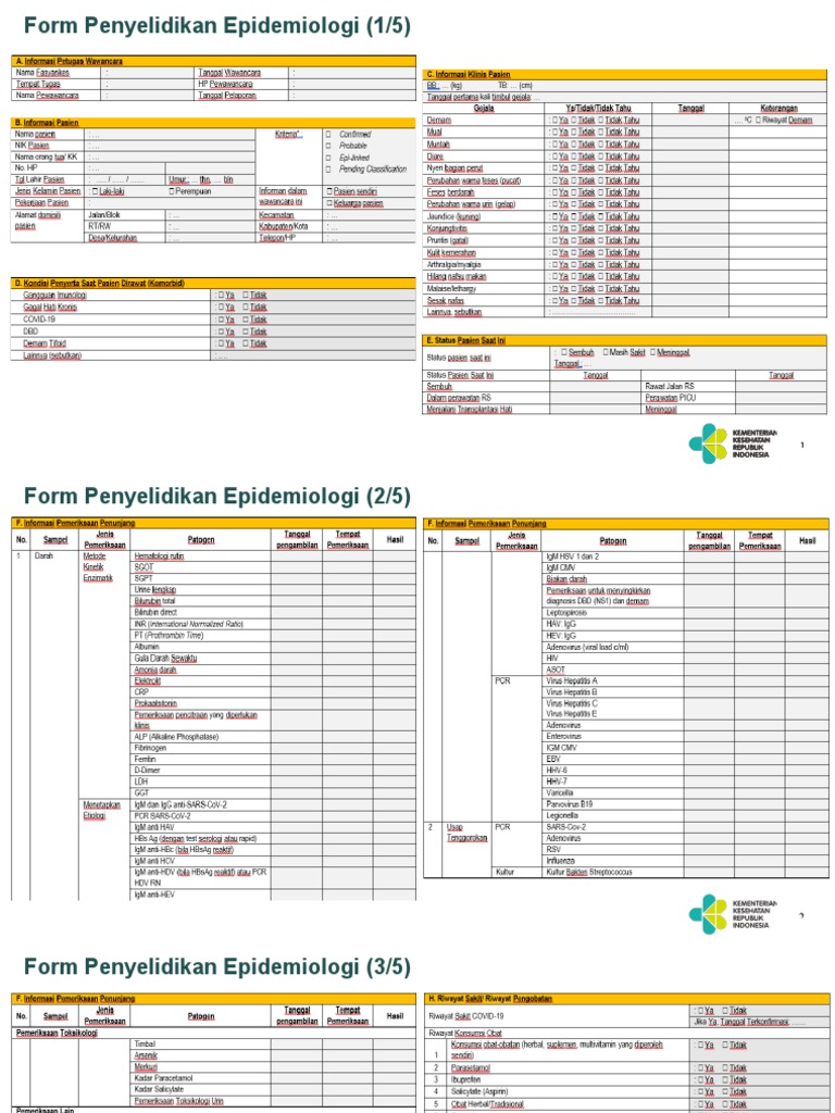 Form Pe Hepatitis | PDF