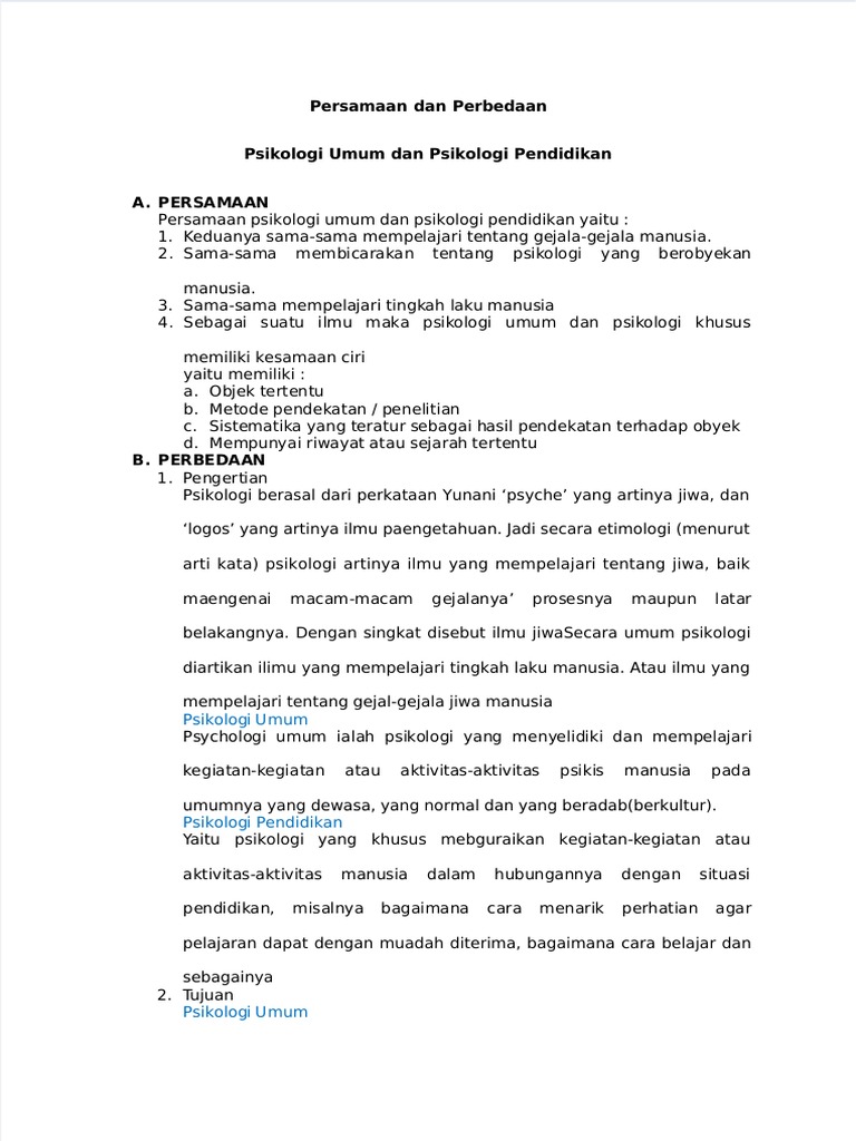 Dokumen - Tips - Persamaan Dan Perbedaan | PDF