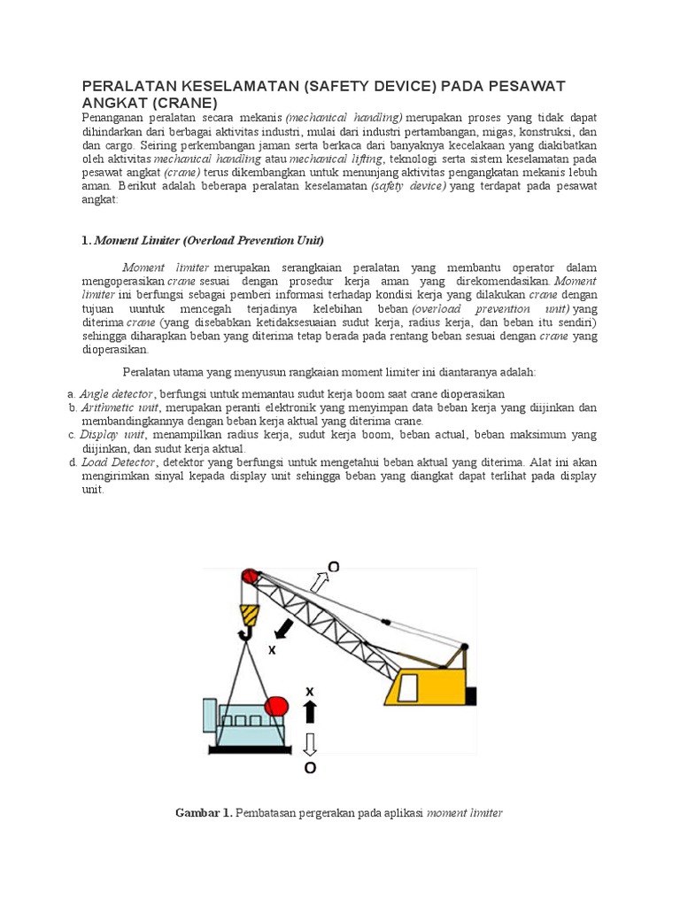 Peralatan Keselamatan (Safety Device) Pada Pesawat Angkat (Crane) | PDF