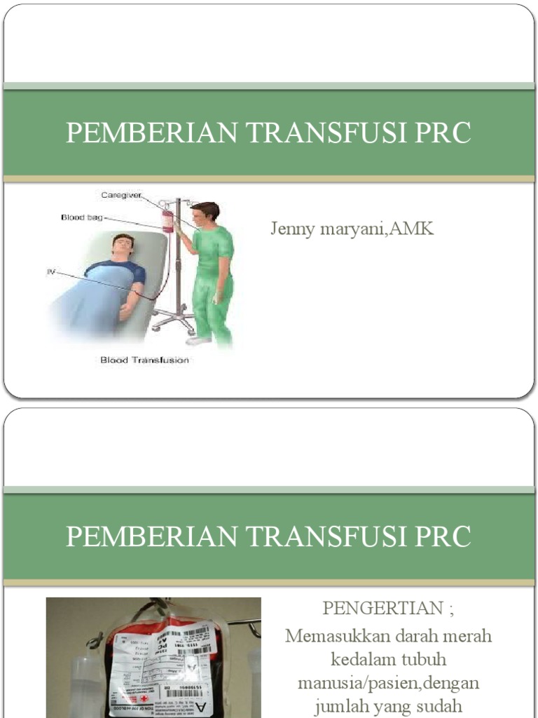 Panduan Transfusi PRC | PDF | Sains & Matematika