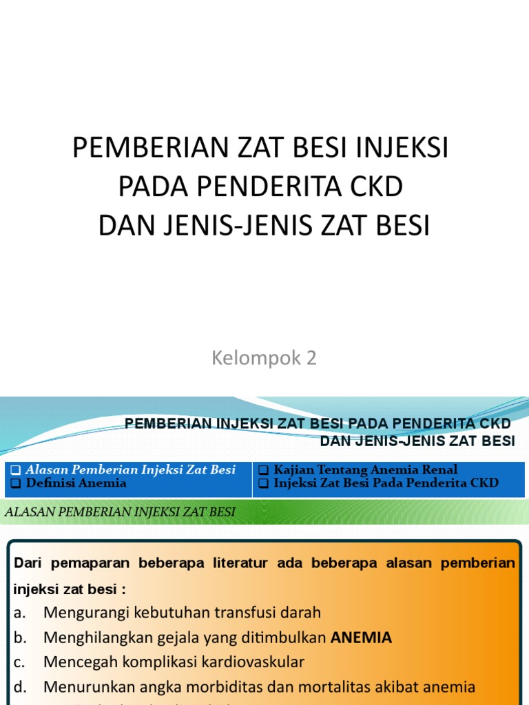 Injeksi Zat Besi untuk CKD | PDF