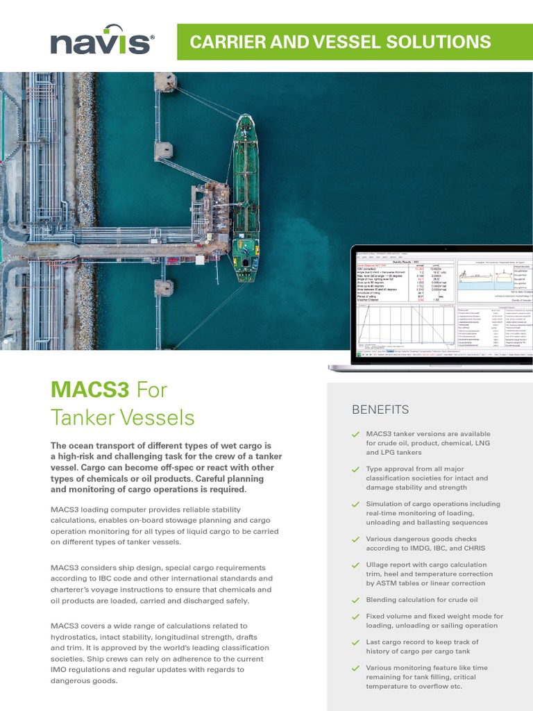 Macs3 Tanker Flyer | PDF | Oil Tanker | Water Transport