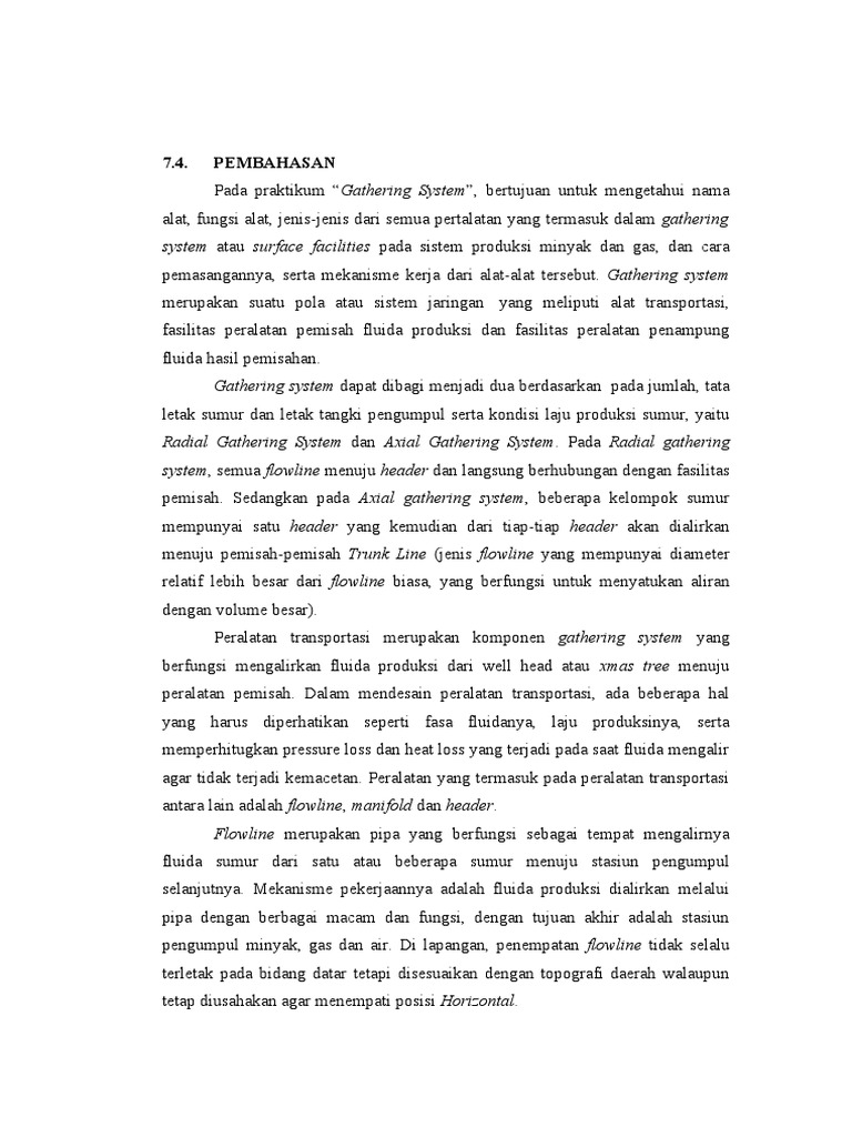 Gathering System | PDF