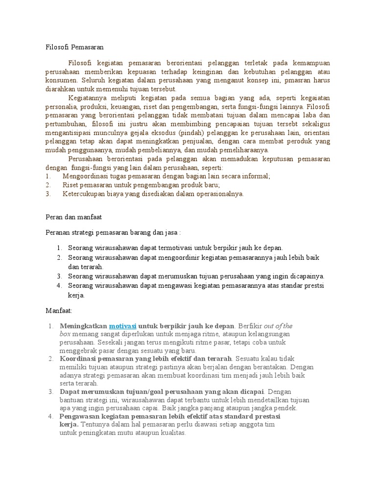 UAS Pemasaran | PDF | Bisnis