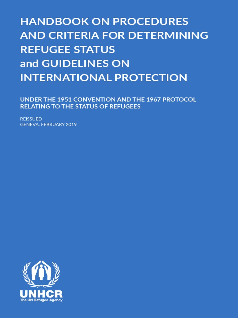 Handbook On Procedures and Criteria For Determining Refugee Status and ...