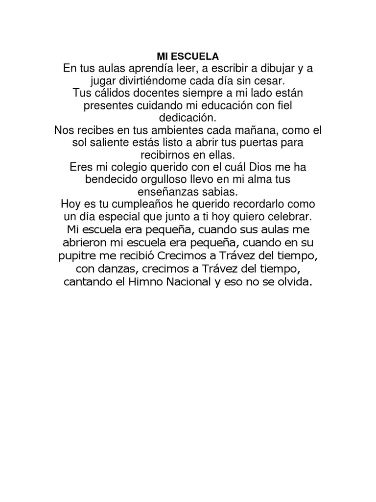 Mi Escuela | PDF