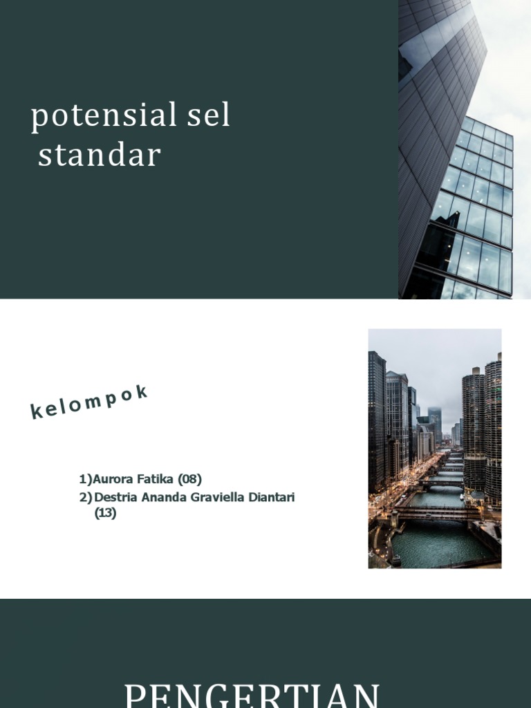 Potensial Standar Sel | PDF | Sains & Matematika | Metode & Bahan Ajar