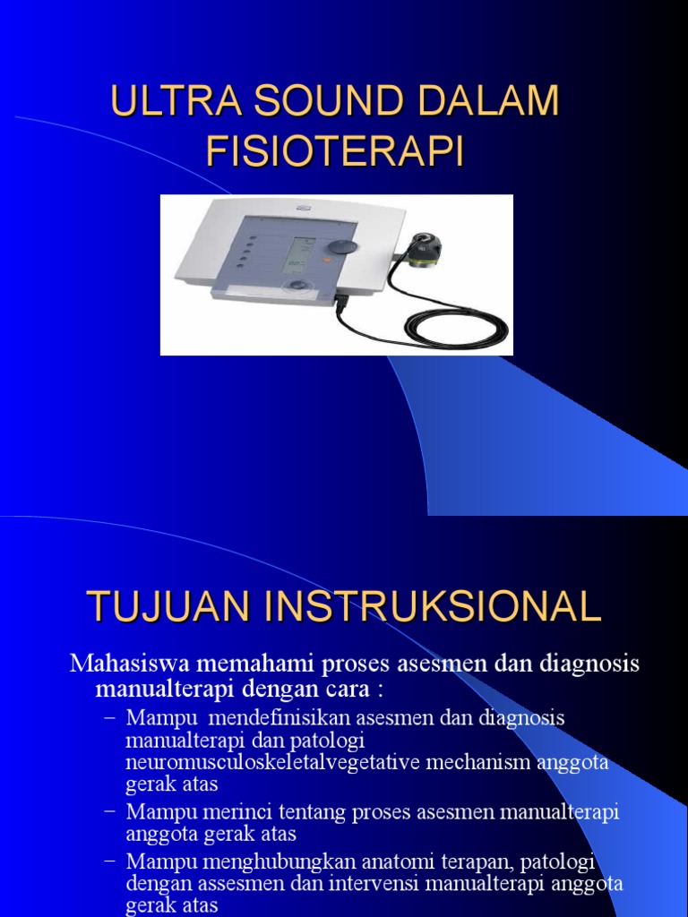 Ultrasound dalam Fisioterapi | PDF | Kesehatan Holistik | Sains ...