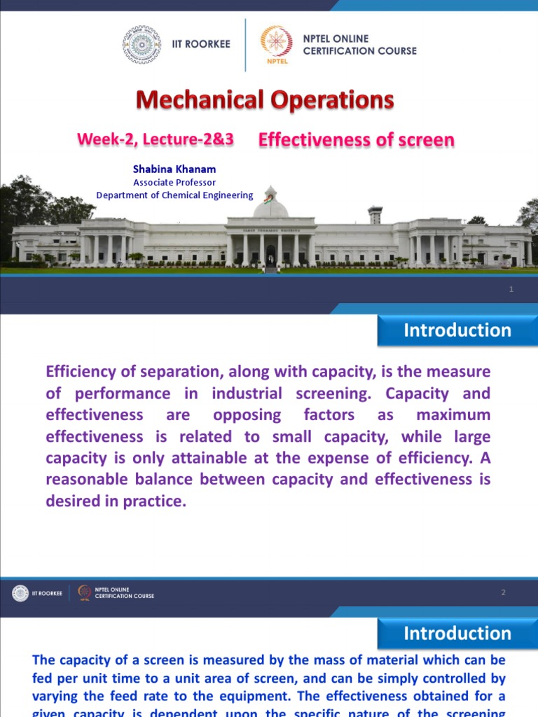 Lecture-2-3-Effectiveness of Screen | PDF | Physical Sciences | Physics