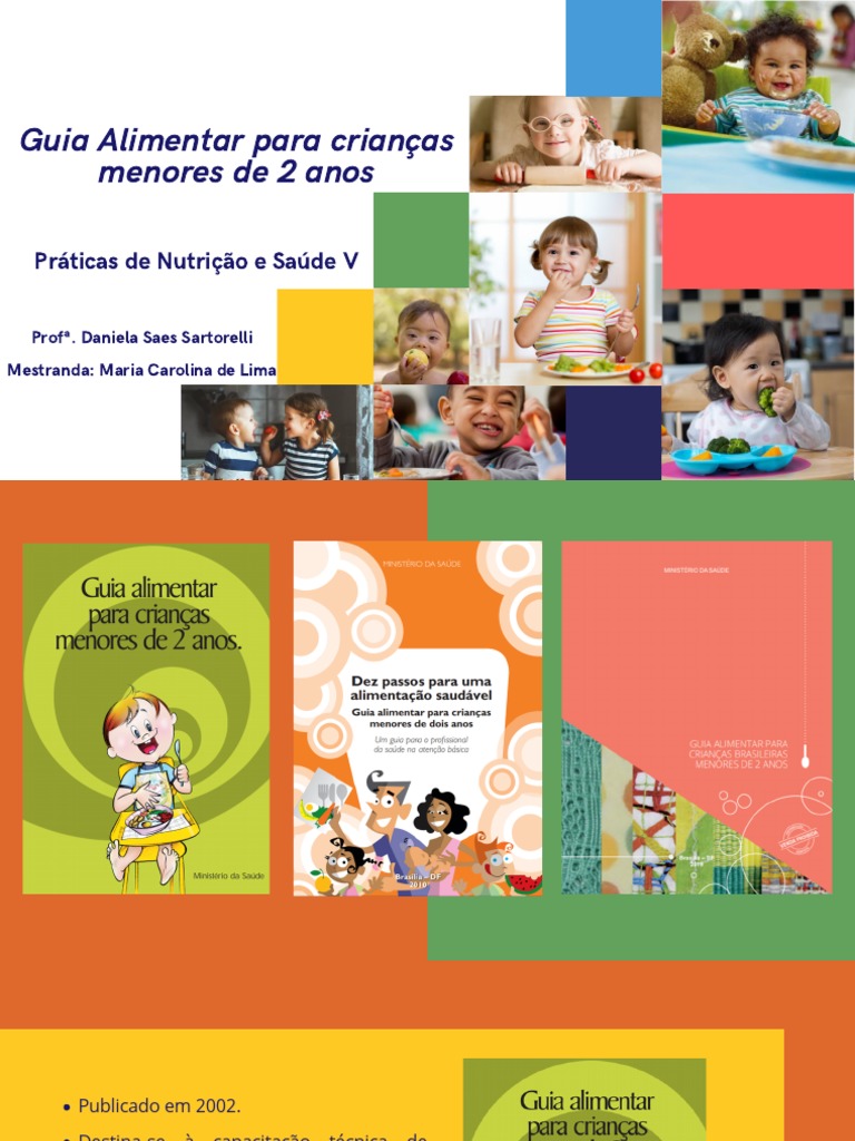 Guia Alimentar para Crianças Menores de 2 Anos | PDF | Vegetarianismo ...