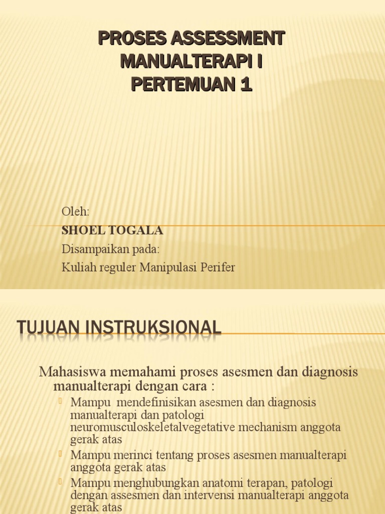 Manual Terapi Manipulasi I | PDF | Sains & Matematika | Kesehatan Holistik