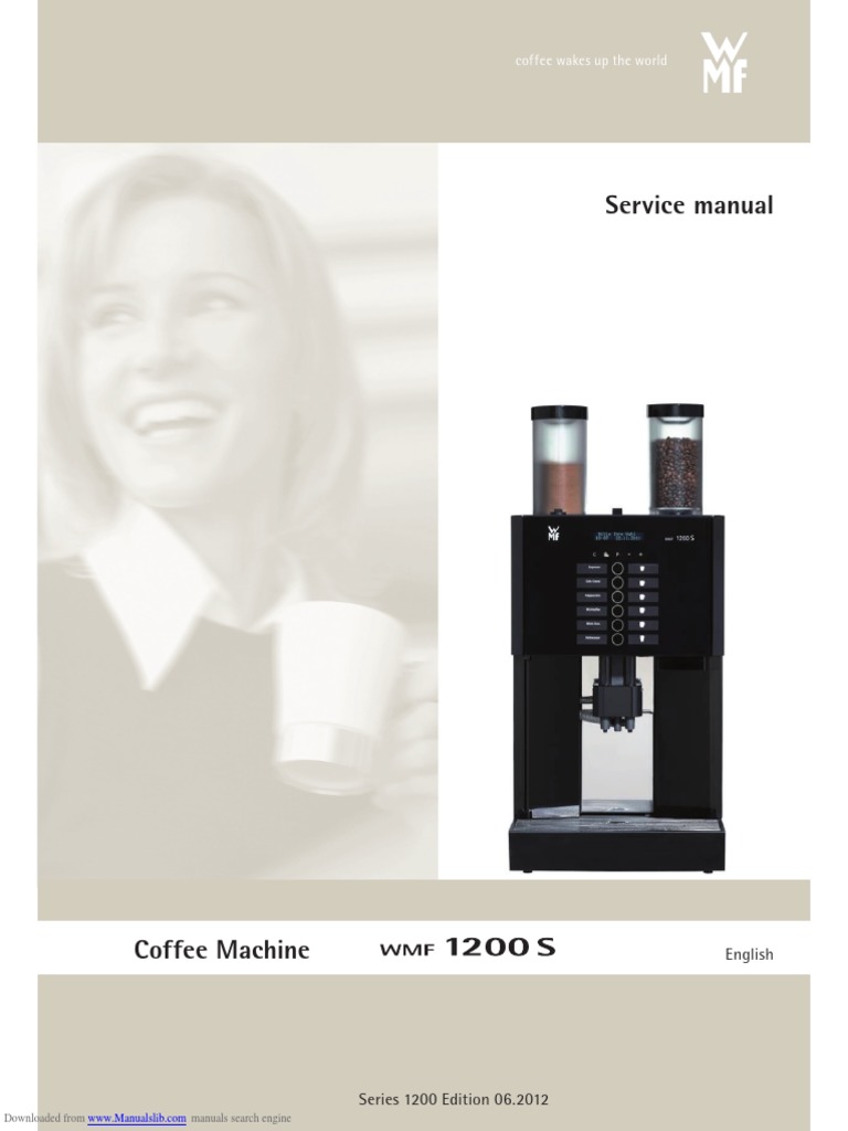 WMF 1200S Service Manual Guide | PDF | Water Heating