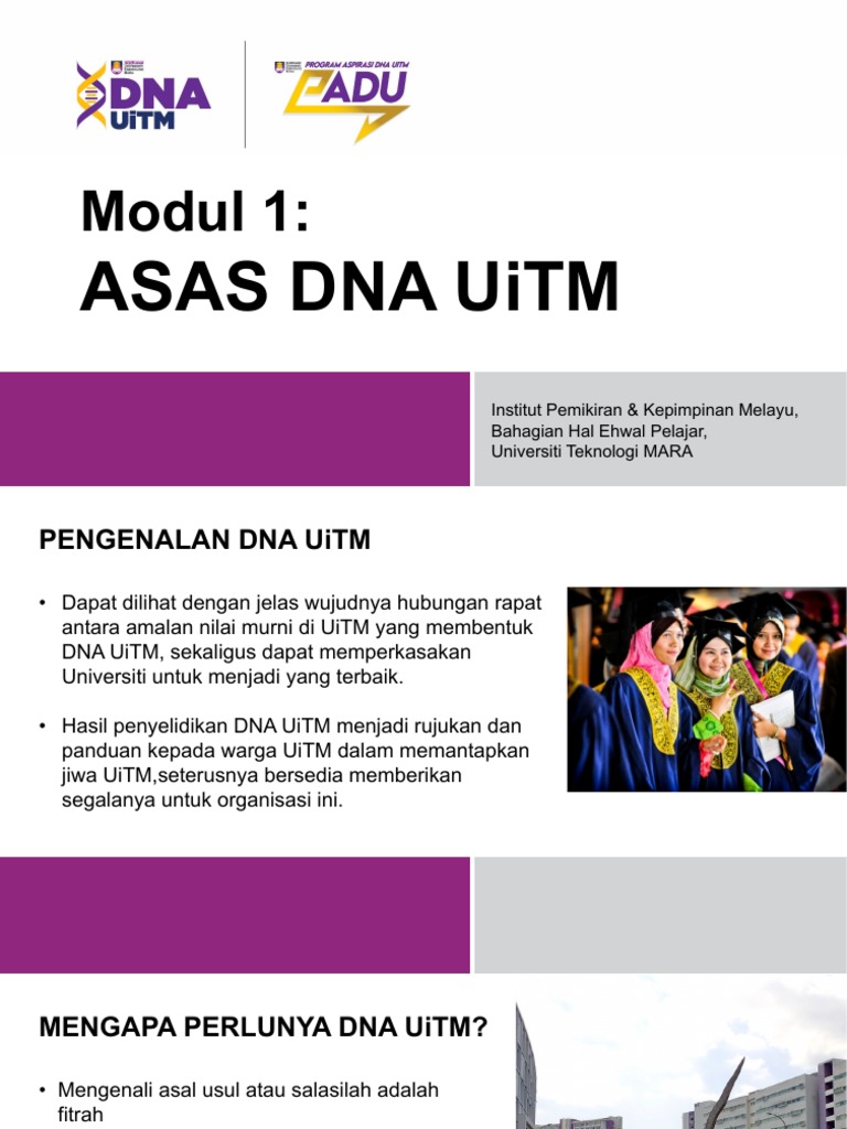 Modul 1 Dna Uitm Pesat | PDF