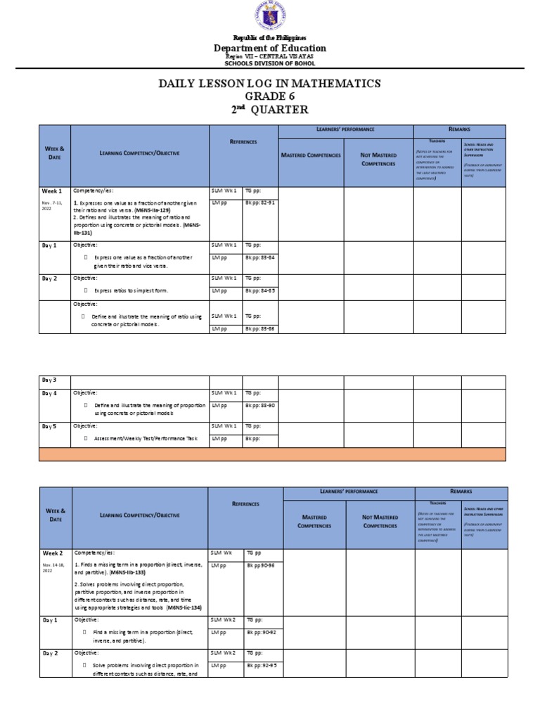 DLL in Math 6-Q2 | PDF | Integer | Exponentiation