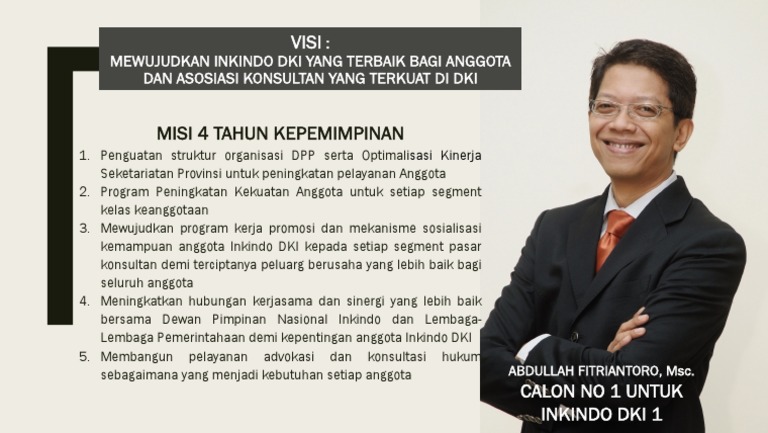 Visi dan Misi Inkindo DKI | PDF