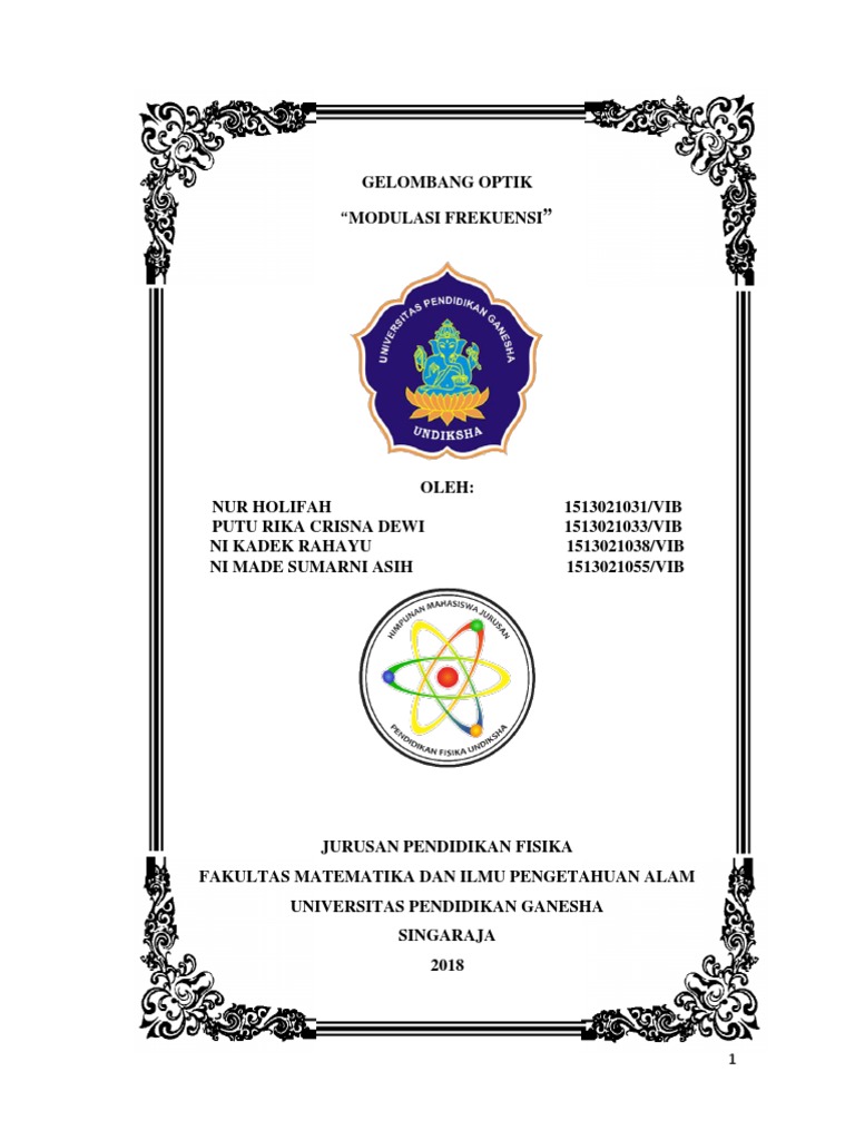 Gelombang Optik: Modulasi Frekuensi DSB dan AM | PDF | Sains & Matematika